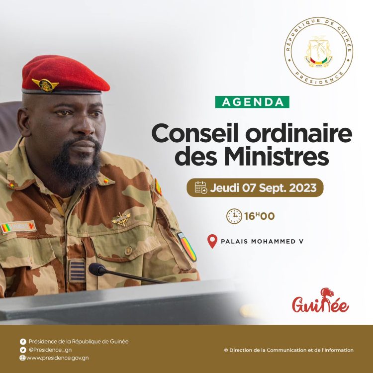 Les grandes lignes du conseil des ministres du 07 septembre 2023 – GOUV